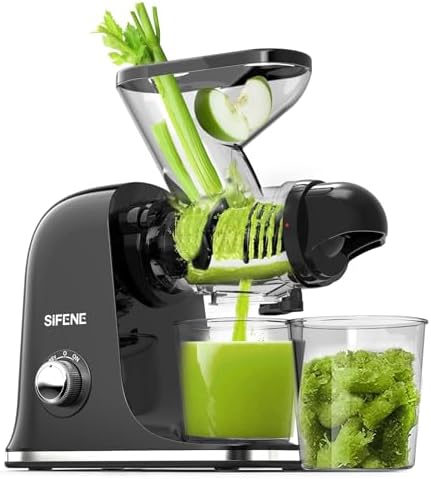 Amazon.com: Ventray Ginnie Mini Cold Press Juicer, Small Slow ...