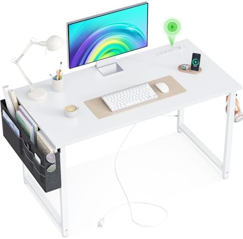 Amazon.com: Amazon Basics Rectangular Gaming Computer Desk With Storage ...