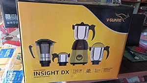 Buy V Guard Insight DX 750 W Mixer Grinder (Kiwi Green, Black) Online ...