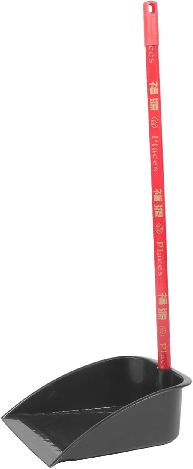 Amazon.com: ABOOFAN Upright Dust Pan: Standing Lobby Dustpan with Wood ...