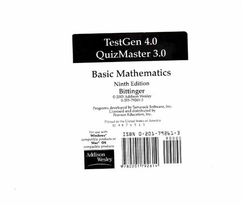 Basic Mathematics, 9th Edition: 9780201792614: Amazon.com: Books