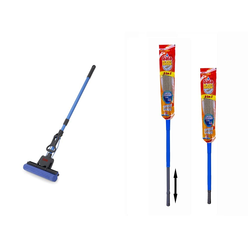 Gala PVA Sponge Mop for Floor Cleaning, Stainless Steel Butterfly mop ...