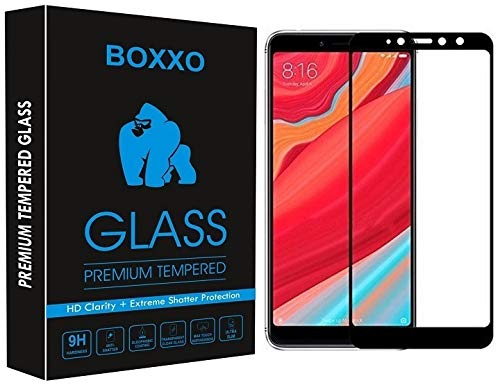 BOXXO Screen Protector for Mi Redmi Y2 [Tempered Glass Guard with Edge ...