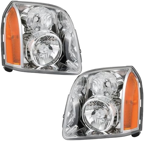 Amazon.com: GOMADEIT Chrome Headlight Assembly fits for GMC Yukon XL ...