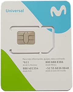 Movistar 2 Sim Card Universal con portabilidad : Amazon.com.mx ...
