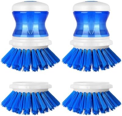 Amazon.com: Dish Brush with Soap Dispenser for Dishes Pot Pan Kitchen ...