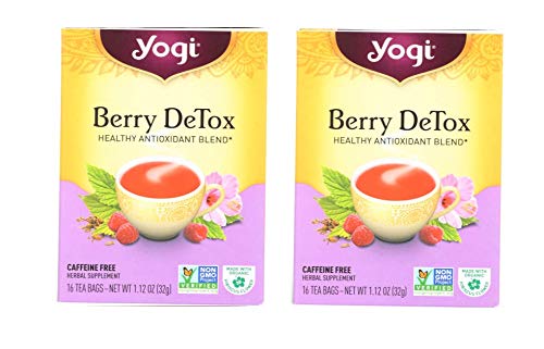 Amazon.com : YOGI Organic 2 PACK (32 TEA BAGS )Tea Green Detox Herbal ...