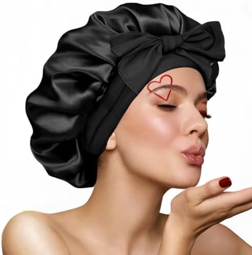Amazon.com: VECIIR Silk Bonnet for Sleeping Women, Ajustable Hair ...