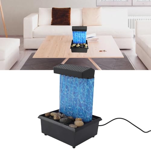 Water Fountains Indoor, Lighted Waterfall Tabletop Fountain, Waterfall ...