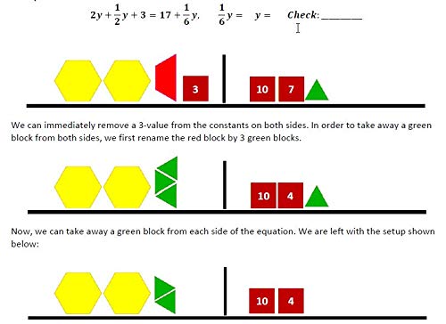 Snapklik.com : Hands-On Equations Fractions Class Set For 10 Students