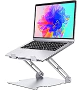 Amazon.com: RIWUCT Foldable Laptop Stand, Height Adjustable Ergonomic ...