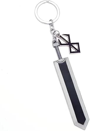 LUFOYOU Anime Berserk Keychain Guts Dragonslayer Sword Weapons Key ...