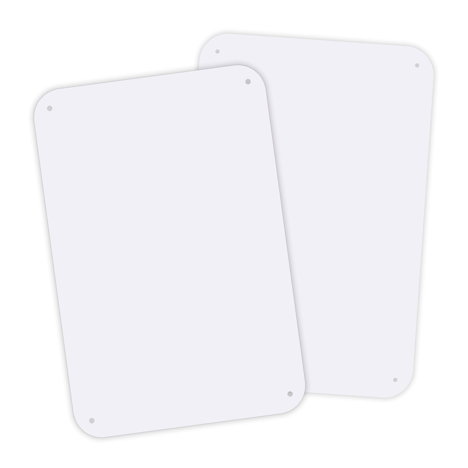 Amazon.com: 2 Pack White Blank Metal Sign for Outdoor,Rust-Free/Fade ...