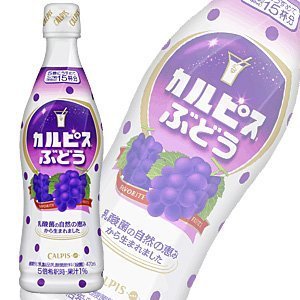 Amazon.com : Calpis Calpis (CALPIS) grapes 470mlPETX12 pieces : Grocery ...