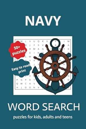 Navy Word Search Puzzle Book: Word Search with Easy to Read Print about ...