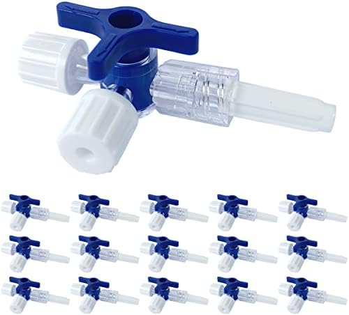Amazon.com: TICOMI 3 Way Stopcocks (Pack of 16), Disposable Laboratory Valve with Luer ...