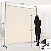 Amazon.com: SIMFLAG 6FT Single Panel room divider with Wheels,Rolling ...