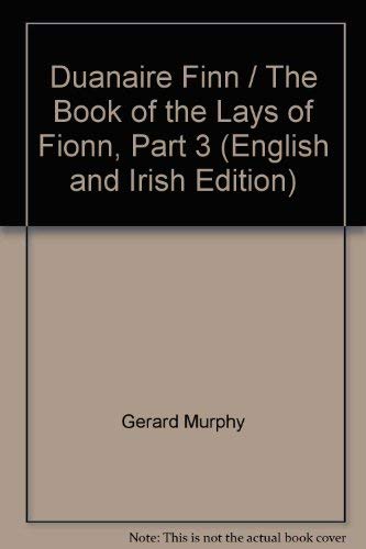 Amazon | Notes, Glossary, Indices (Pt. 3) (Duanaire Finn: Poem Book of ...