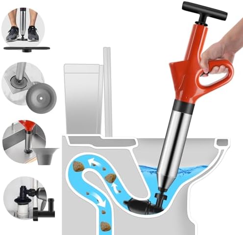 Amazon.com: MaxxGeek Toilet Plunge Blaster, High Pressure Toilet ...