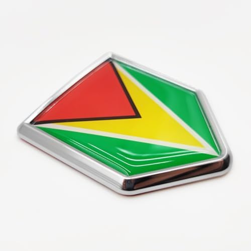 Amazon.com: Overdecor Guyana Flag Decal Stickers Car Emblem Guyanese ...