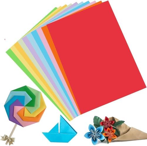 A4 Origami Paper 100 Pcs Colored Paper DIY Craft Colored Paper 20 ...
