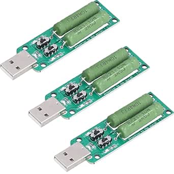 DKARDU 3 pcs USB Load Tester Resistance Module 5V1A/2A/3A Power Bank ...