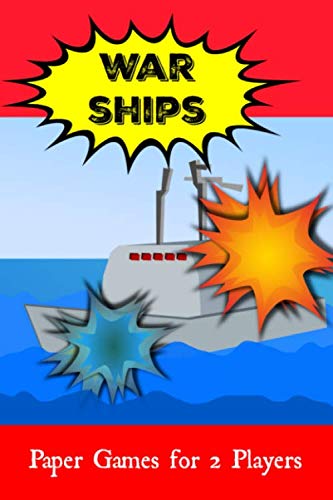 War Ships, Paper Games for 2 Players: RED - Play fun Sea Battle Paper ...
