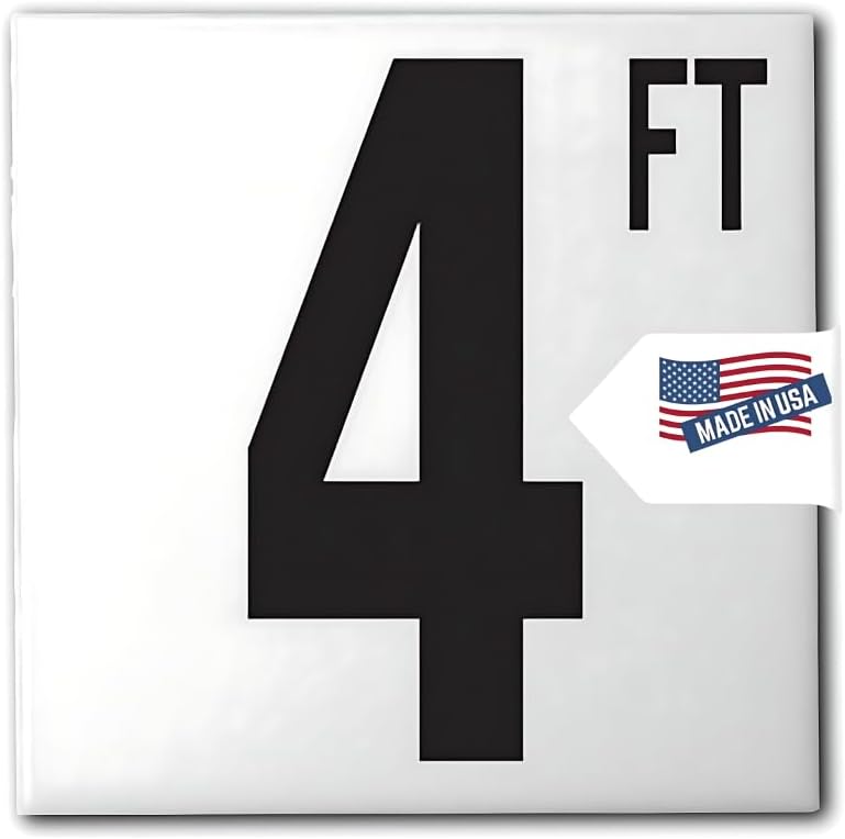 Amazon.com : Aquatic Custom Tile - Ceramic 4FT Pool Sign Depth Marker ...