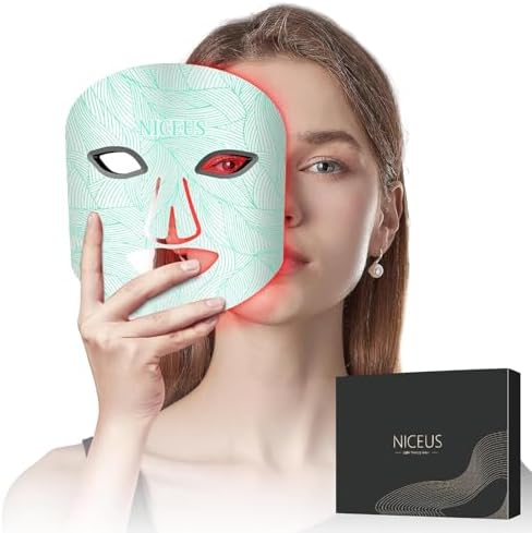 Amazon.com : NICEUS Red Light Therapy for Face, 8 Colors Led Face Mask ...