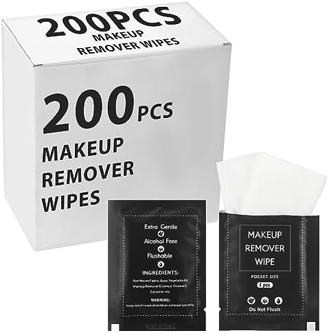 Amazon.com: Demissle 200 Pieces Bulk Makeup Remover Wipes Individually ...