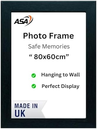 MDF Wooden 60x80cm Frame With Safe Perspex Front & Wall Mounting ...
