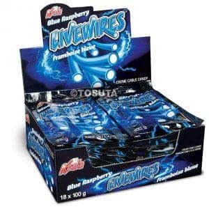 Amazon.com : Koala Livewires Blue Raspberry Cream Cables Candy 18pk x ...