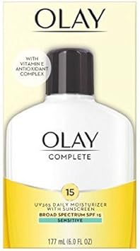 Amazon.com: Olay Complete Lotion Moisturizer with SPF 15 Sensitive, 6.0 ...