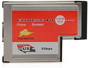 Amazon.com: Express Card ExpressCard 54mm to USB 3.0 2 Dual Ports ...