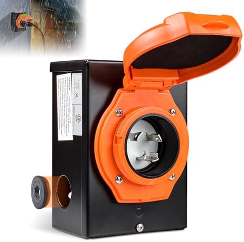Amazon.com: Sulythw 2024 Upgraded 30 AMP Generator Power Inlet Box ...