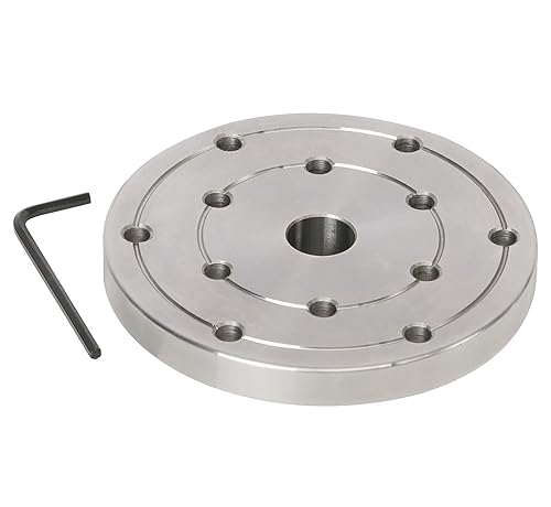 Snapklik.com : VINWOX 4" Wood Lathe Steel Faceplate