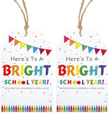 Amazon.com: Anwyll Back to School Gift Tags,50 Pcs First Day of School ...