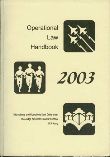 Operational Law Handbook 2003: Tia Johnson: Amazon.com: Books