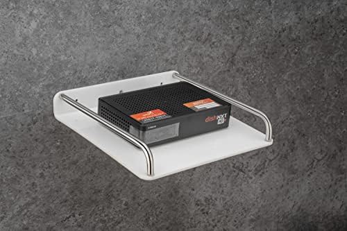 FORTUNE Acrylic Wall Mount Stylish Set Top Box, WiFi Routers Holder ...