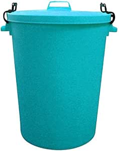Amazon.com: 110L - Light Blue /Cyan - Litre Plastic Colour Bin Garden ...