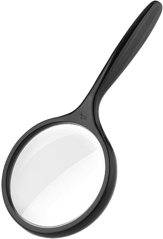 Amazon.com: DFWZMQTG Handheld Magnifier 5X Reading Magnifying Glass for ...