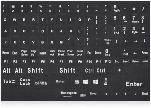 Amazon.com: English Keyboard Letter Stickers,Universal English Computer ...