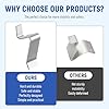 Amazon.com: Removable Metal Shelf Support Clips Replacement for ...