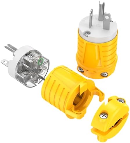 UL Listed NEMA 6-20P Electrical Male Plugs Extension Cord Ends Drop ...