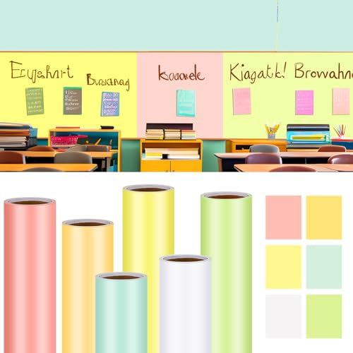 Amazon.com : Tinideya 6 Rolls Bulletin Board Paper 39 Inch x 13 Feet ...