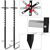 Amazon.com : Gisafai 6 Pcs 46 Inches Yard Sign Stakes Heavy Duty Metal ...