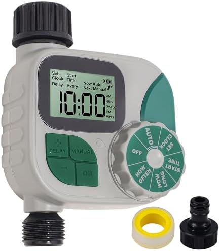 Amazon.com: Digital Sprinkler Timer for Garden Hose Watering, Battery ...