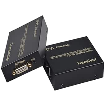 MICROWARE 60m DVI Extender over Cat5e/6, DVI Extender Over Cat6 ...