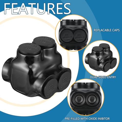 Snapklik.com : Copkim 5 Pcs Black Insulated Cable Connector Multi Wire ...