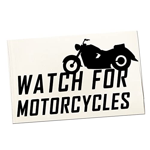 Amazon.com: Watch For Motorcycles Vinyl Decal Sticker | Cruiser Bike ...